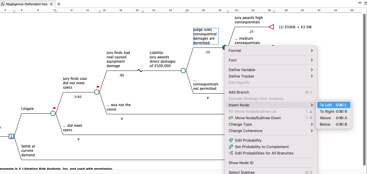 Inserting, reordering and deleting nodes